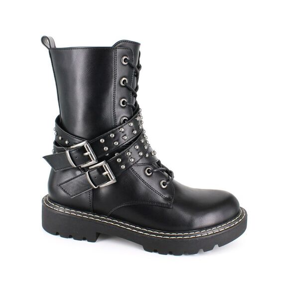 Zigi Soho | Shoes | Zigi Soho Womens Black Laced Front Studded Janet ...
